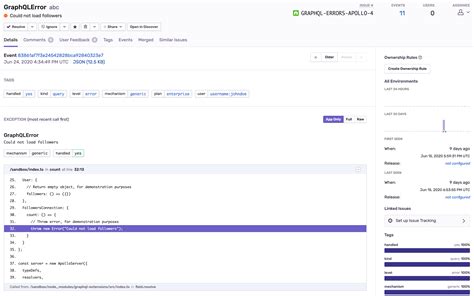 handling graphql errors using sentry product blog sentry
