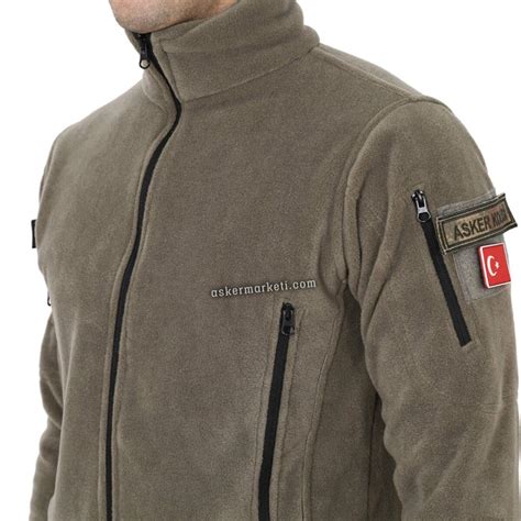 Açık Haki Tactical Askeri Polar Hırka Askeri Malzeme Kamp Ürünleri