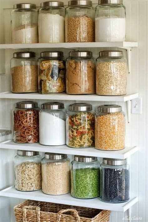 10 Inspiring Kitchens Organized With Glass Jars Diy Kitchen Kitchen