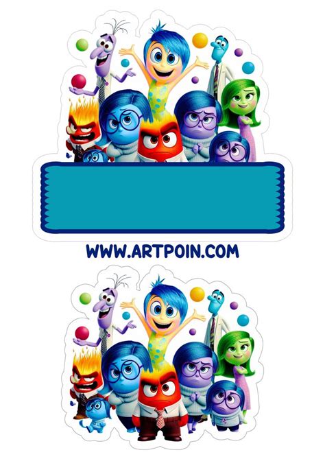 Topo De Bolo Divertida Mente Png In 2024 Birthday Cake Topper
