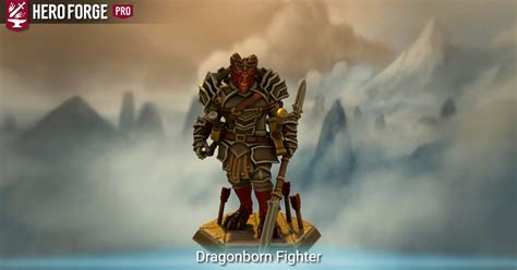 Dragonborn Fighter Made With Hero Forge