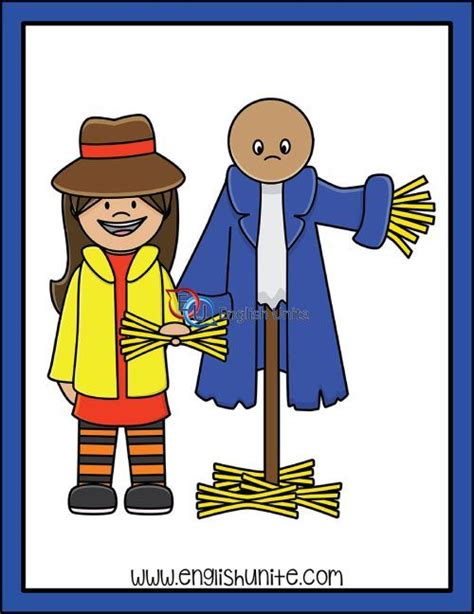 Fall Verbs Clip Art Make Scarcrow Fall Verb Clip Art Art Pages