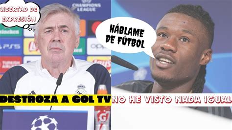 DESTROZO HISTÓRICO DE ANCELOTTI Y CAMAVINGA A LA PRENSA ESPAÑOLA