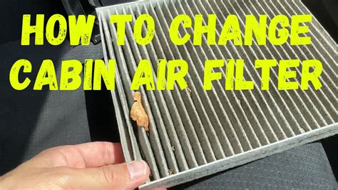 How To Change Cabin Air Filter In Your Vehicle YouTube