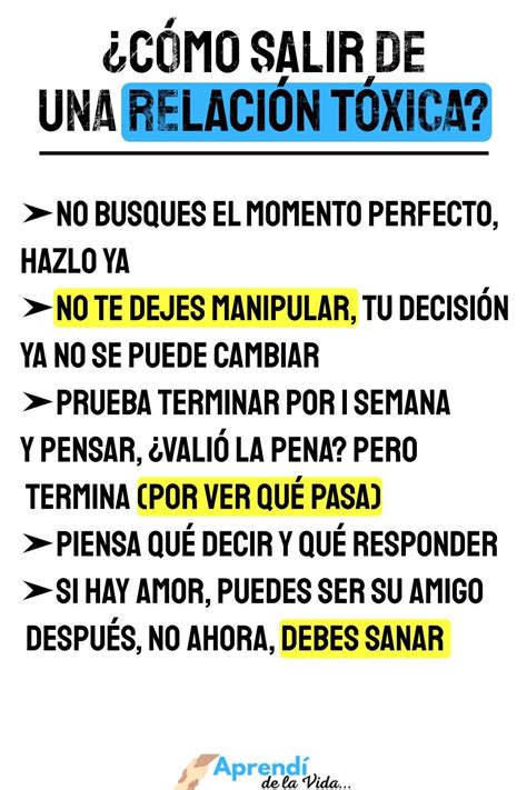 Cómo salir de una relación tóxica sin sufrir Aprendí de la Vida