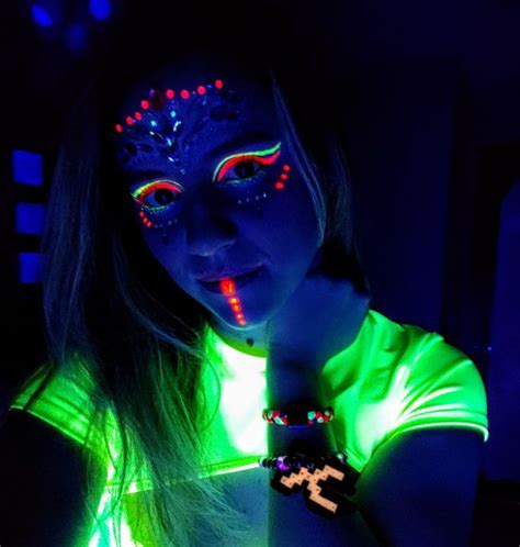 Uv Party Neon Party Neon Makeup Rave Makeup Neon Face Paint