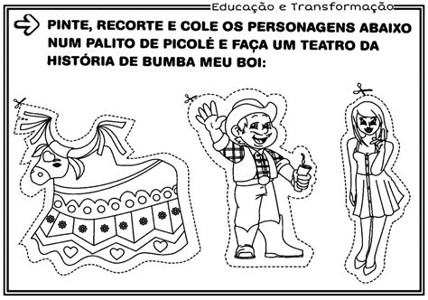 Folclore bumba meu boi Atividade temática folclórica envolvendo o