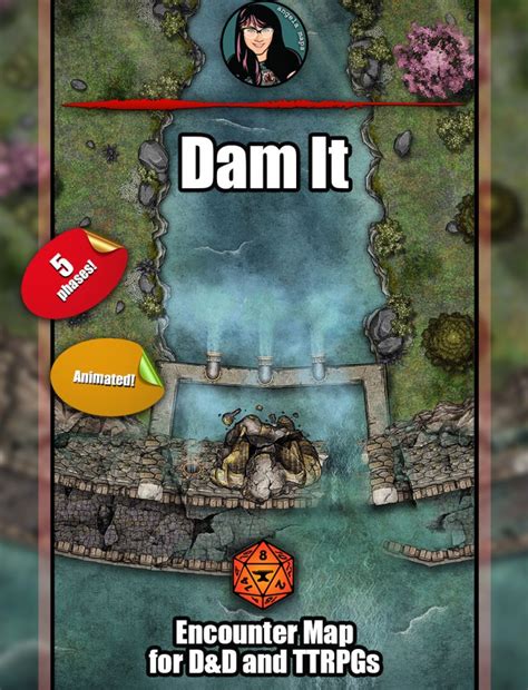 Dam It Phased Battle Map With Foundry VTT Support Animated WEBM