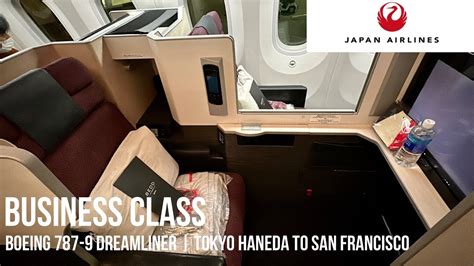 Japan Airlines Business Class Boeing 787 9 Dreamliner Tokyo Haneda To