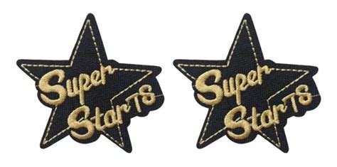 Aplique Estrellas Parche Bordado Termoadhesivo Souvenir