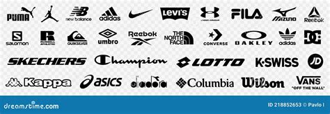 Kiev Ucrania 15 De Mayo De 2021 Conjunto De Marcas De Ropa Deportiva