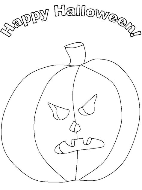 Coloriage Citrouille d Halloween en Colère télécharger et imprimer