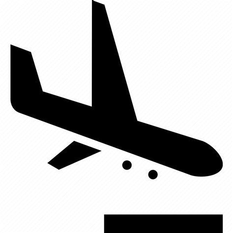 Airplane Arrival Arriving Flight Fly Landing Plane Icon