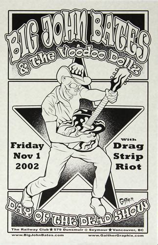 Jeff Gaither Big John Bates And The Voodoo Dollz Poster