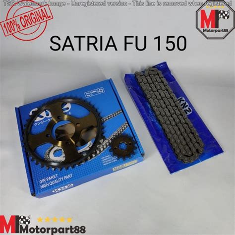 Jual GEAR PAKET GIR SET SATRIA FU 15014T 43T 428H 120L KNZ Shopee