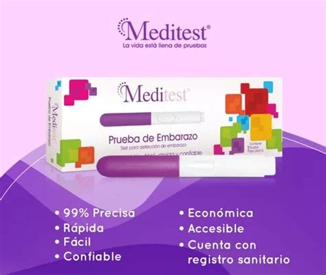 Meditest Prueba De Embarazo Tipo Pluma 99 Precision En Venta En