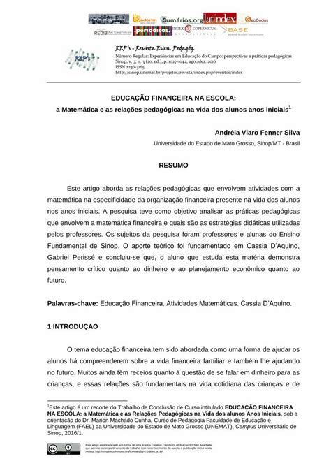PDF EDUCAÇÃO FINANCEIRA NA ESCOLA a Matemática e as DOKUMEN TIPS