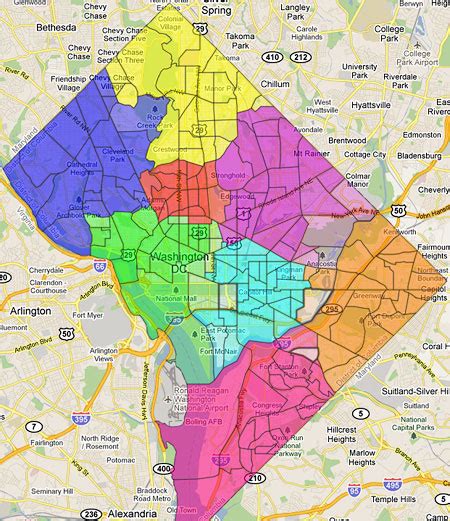 Washington Dc Ward 7 Map London Top Attractions Map