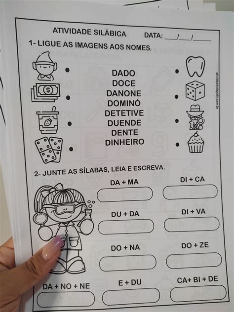 CADERNO DE ATIVIDADES ALFABETIZAÇÃO SÍLABAS SIMPLES Atividades