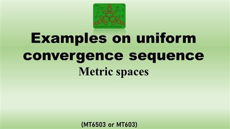 examples on uniform convergence sequence analysis bsc mathematics youtube