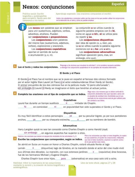 Pagina 36 Y 37 Guia Santillana Sexto Grado Plis Brainly Lat