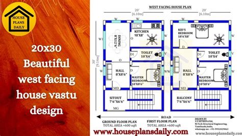 20x30 West Facing House Plan Vastu Home House Designs And Plans