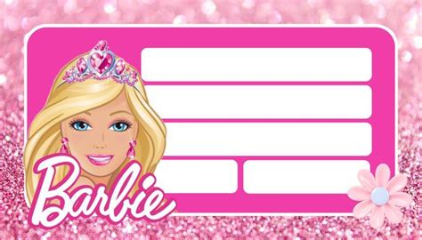 10 Etiquetas Escolares De Barbie Gratis Para Editar E Imprimir Artofit