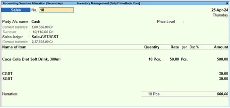 Manage Inventory Batch Wise In Tallyprime Tallyprime Book Tutorial