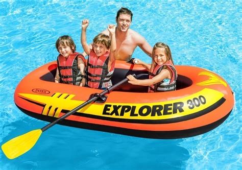 Обзор INTEX EXPLORER 300 Недорогая надувная лодка для отдыха на воде и