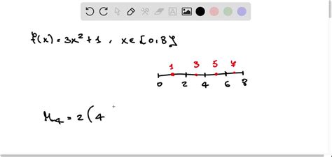 solved let f x 312 1 partition 0 8] into subintervals of equal length calculate the