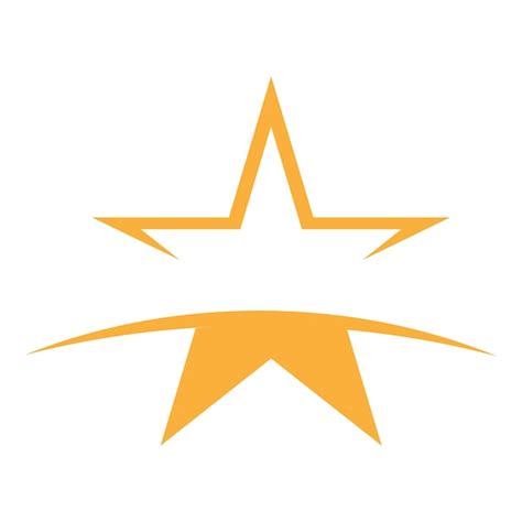 Design de ilustração de logotipo de estrela simples e moderno Vetor
