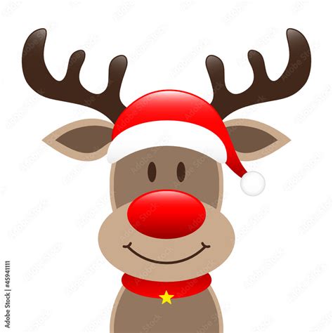 Rudolph The Red Nosed Reindeer Stock Vector Adobe Stock