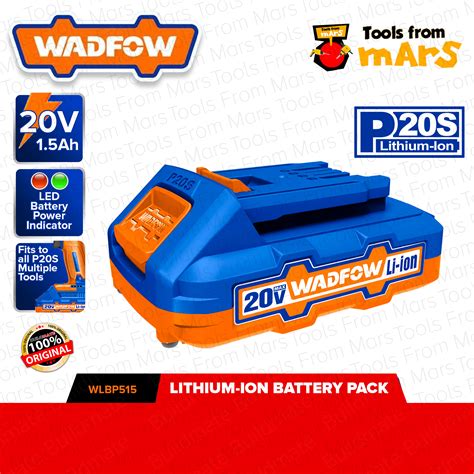 Wadfow Lithium Ion Li Ion Battery Pack V Ah Compact Battery Led