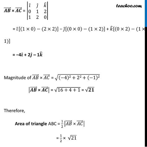 example 24 find area of a triangle having a 1 1 1 b 1 2 3