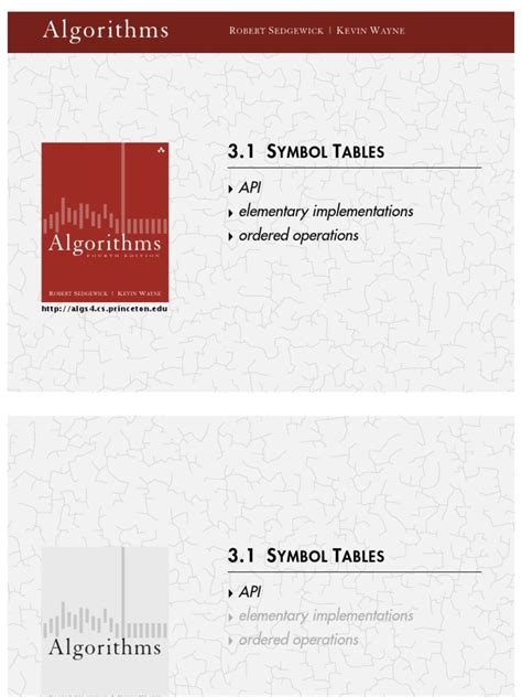 pdf princeton analysis of algorithms symboltables dokumen tips