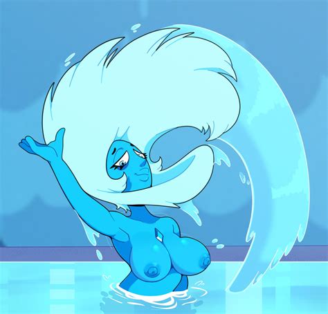Rule 34 2023 Arm Up Armpit Big Breasts Blue Background Blue Body Blue Diamond Steven Universe