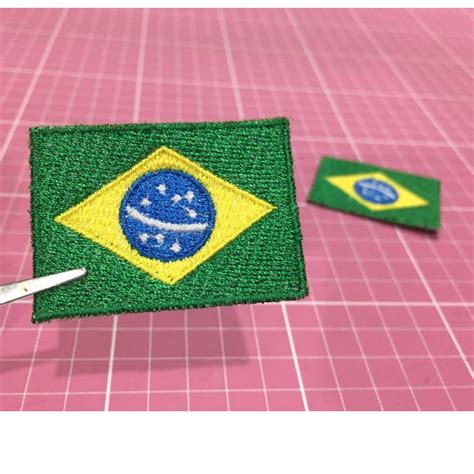 Patch Bordado Bandeira Do Brasil Termocolante Shopee Brasil