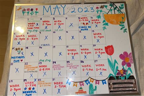 May Calendar Ideas Whiteboard Best Printable Resources
