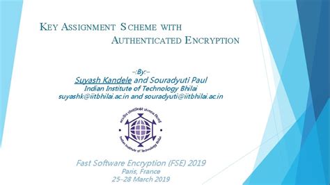 key assignment s cheme with authenticated e ncryption