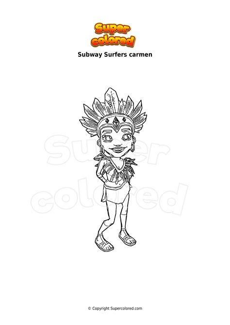 Dibujo Para Colorear Subway Surfers Chicago Dance Supercolored