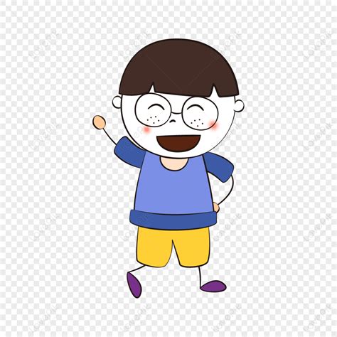 Hình ảnh Cartoon Cậu Bé Dễ Thương Trong Top Xanh tàn Nhang bế PNG Miễn