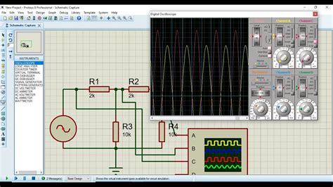 How To Use An Oscilloscope Proteus Youtube