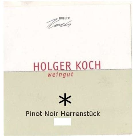 2020 Weingut Holger Koch Herrenstuck Pinot Noir Baden Future Arrival