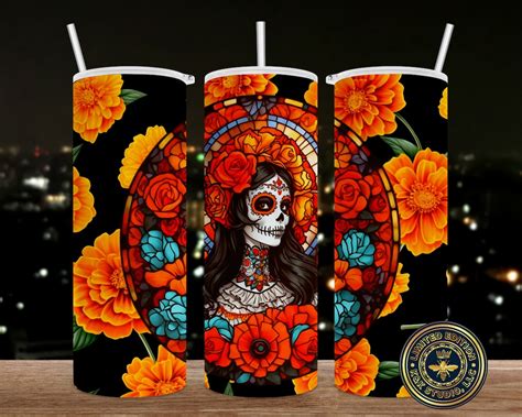 Catrinas Floral Dia De Los Muertos Mexican Png Marigold Flower