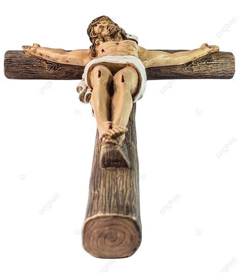 Closeup Of Jesus Crucified On The Cross Image Shows The Cross From