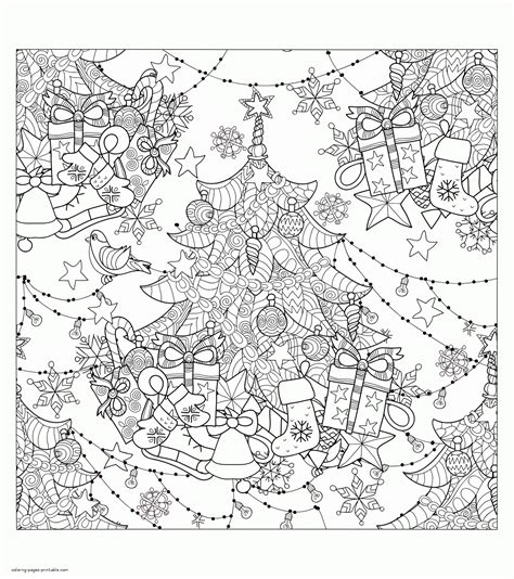 Christmas Tree Coloring Pages For Adults COLORING PAGES PRINTABLE