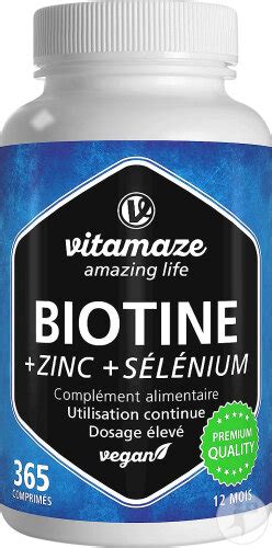 Vitamaze Biotin 10mg Hochdosiert Zink Selen Vegan 365 Tabletten Newpharma