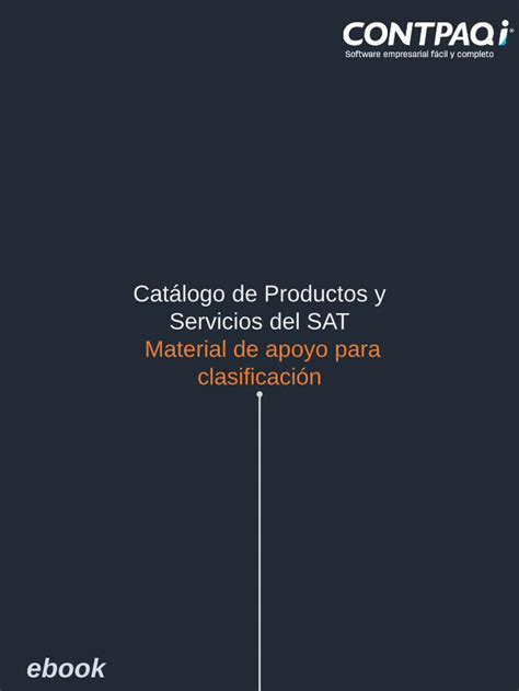 PDF Catálogo de Productos y Servicios del SAT Material de CFDI