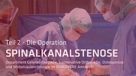 Operation Einer Spinalkanalstenose An Der Halswirbels Ule Diakovere