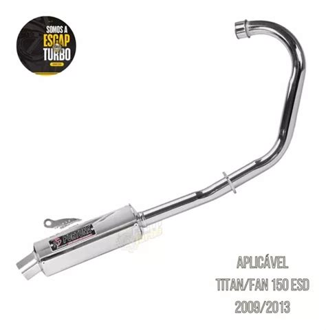 Escapamento Titan Fan 150 09 13 Esd Mini Turbo Fortuna Frete grátis